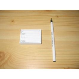 preprinted label pad, location labels, Made in Germany (!)